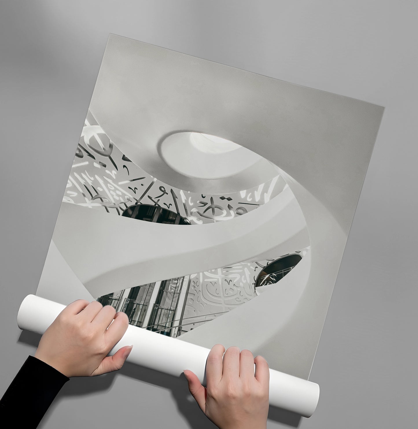 Dubai Museum Spiral - Poster – Jasmineart.ae